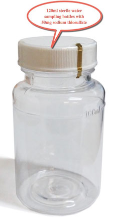 Sterile 100 mL Water Sample Collection Bottle – With 50mg Sodium ...